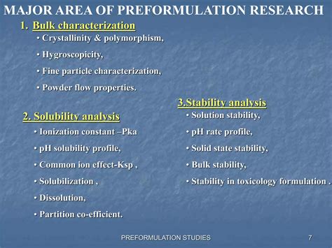 Preformulation Stability Studies Physicochemical Parameters Affecting Preformulation Ppsx