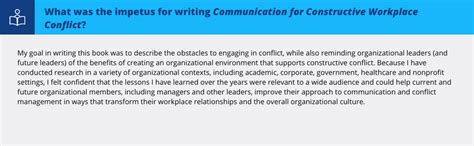 Communication For Constructive Workplace Conflict Ebook Jameson Jessica Katz