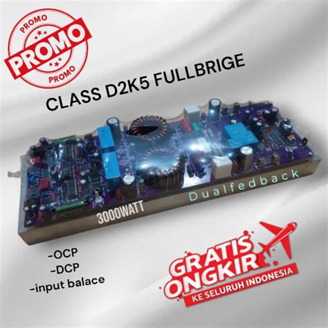 Jual Power Class D D2k5 Fullbrige Full Fitur Ocpdcp Input Balace