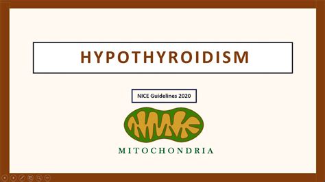 Management Of Hypothyroidism Uk Nice Guidelines 2020 For Medical Professionals Youtube