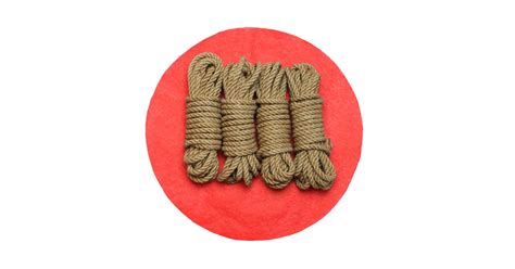 4 Natural Kinbaku Ropes For Shibari From Passion Craft Store