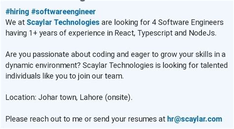 Software House Jobs On Linkedin Hiring Softwareengineer Lahore