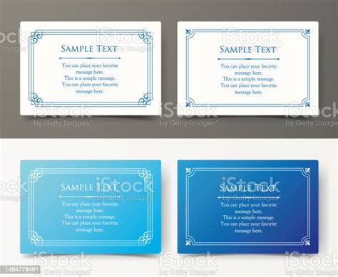 A Classy Card Design Antique Ornamental Design Elegant Border Pattern