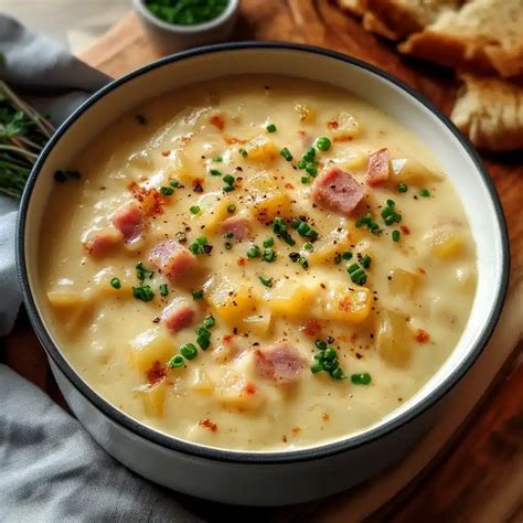 Deliciously Creamy Cheesy Ham Chowder Recipe