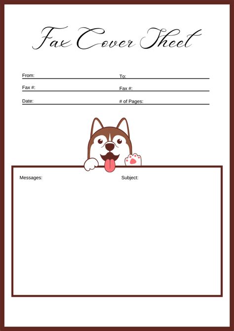 Printable Cute Fax Cover Sheet Free Fax Cover Sheet
