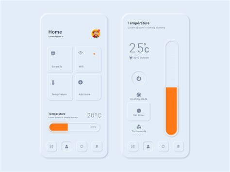 Neomorphism Soft Ui Design For Smart Home App By Amit Kumar On Dribbble