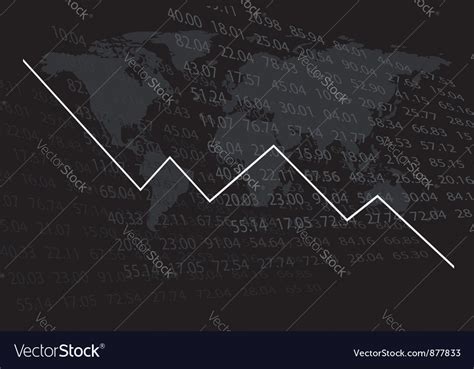 Diagram Shows Decrease Royalty Free Vector Image