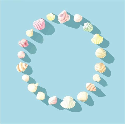 Charming Vector Illustration Of A Cute Shell Necklace Vector
