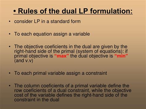Ppt Duality And Post Optimal Analysis By Amna Ali Powerpoint