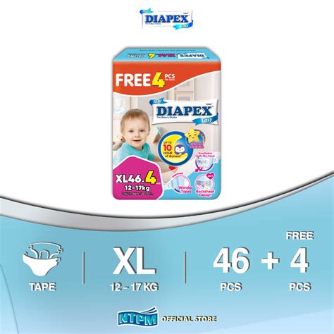 Diapex Easy Mega Pack Xl 46s 4s Shopee Malaysia