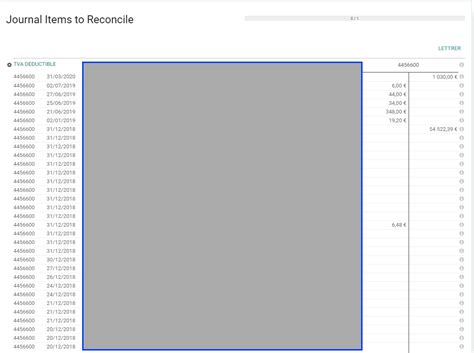 [12 0][bug] account impossible to reconcille 4000 lines · issue 50245