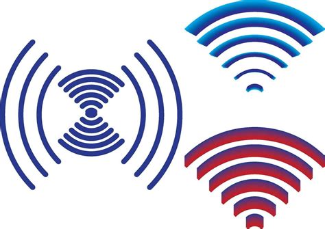 3d Realistic Wireless Network Vector Illustration3d Wireless Connection Icon And Sharing