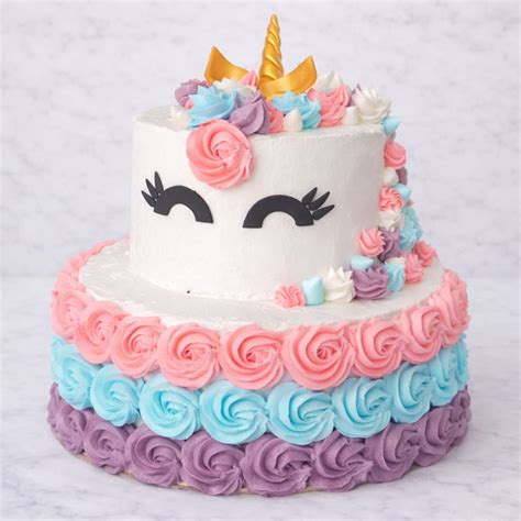 2 Tier Unicorn Layer Cake Ten To Three Bakery