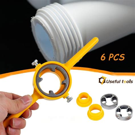 6pcs Pvc Pipe Threader Tool Set Pipe Threading Plumbing Pipe Threader 1