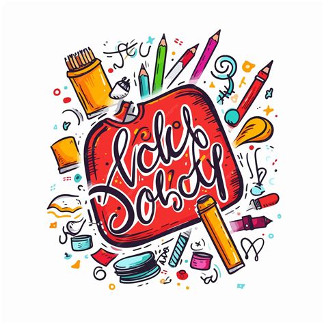 Elegant Back To School Calligraphy Phrase On White Background Premium