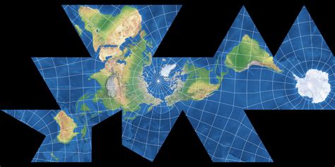 Dymaxion Map Compare Map Projections