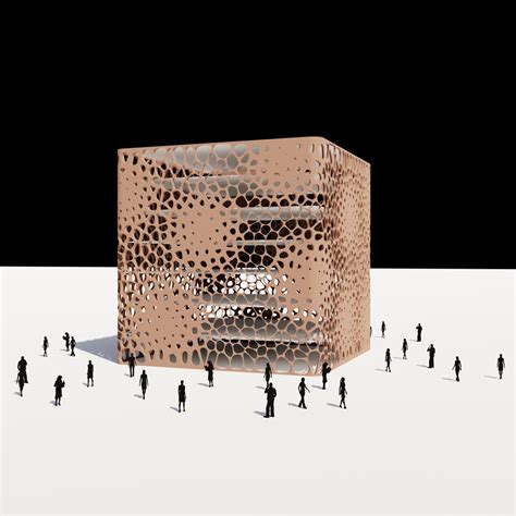 Voronoi Pattern Facade Point Attractor Junelee Architecture