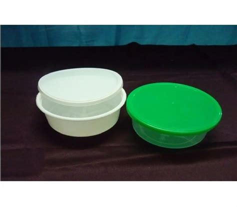 Green White Plain Plastic Container Set Type Non Disposable At ₹ 4 6