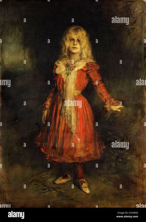 Marion Lenbach The Artists Daughter Franz Von Lenbach 1900 Stock