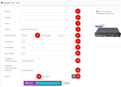 Add Fiberhome Olt