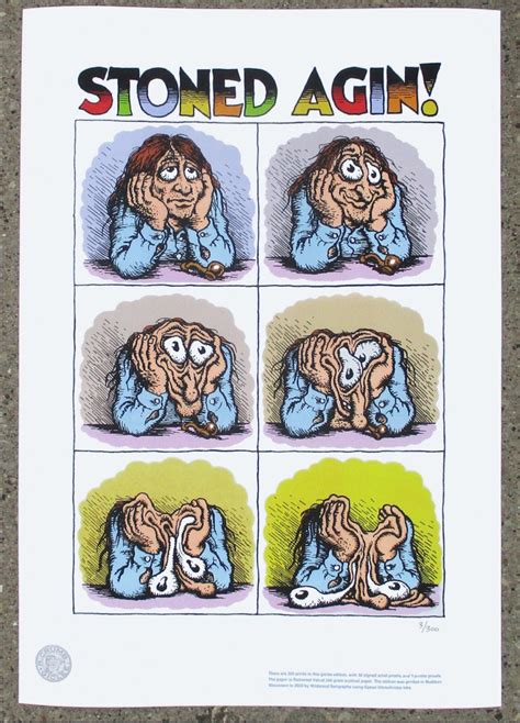 Stoned Again Rcrumb Giclee Print Stoned Agin Robert Crumb Print Etsy