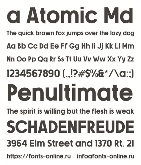 A Atomic Md Font