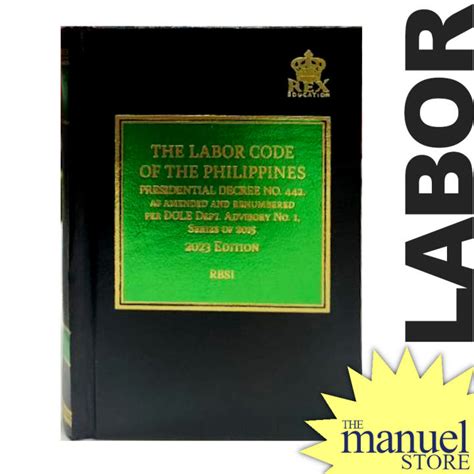 Codal Rex 2023 Labor Code Of The Philippines Standards