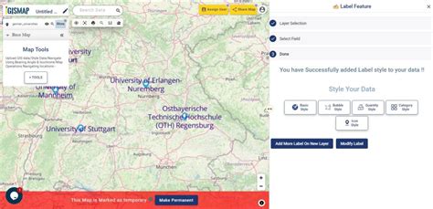 Upload Gis Data And Label The Features Igismap Tool