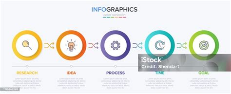 아이콘과 5 가지 옵션 또는 단계가있는 인포 그래픽 디자인 가는 선 벡터입니다 인포그래픽비즈니스 컨셉 정보 그래픽 흐름도 프리젠 테이션 웹 사이트 배너 인쇄 자료에 사용할