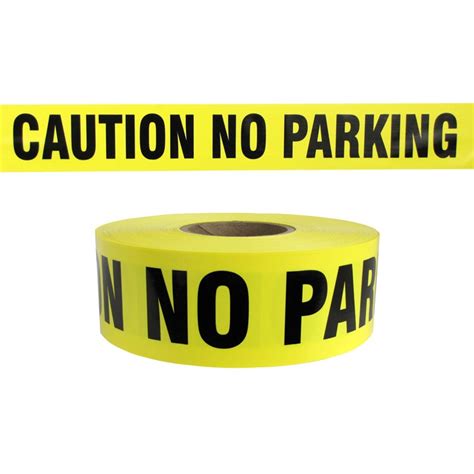 Presco Yellow Caution No Parking Barricade Tape B3103y7 Csp Forestry