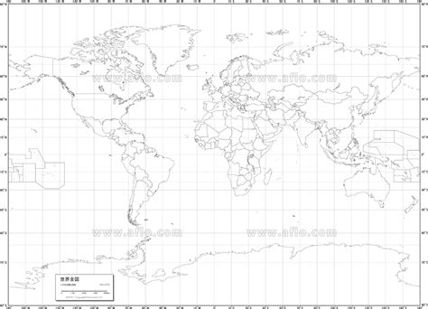 世界全図 白地図 ベクター地図素材のダウンロード販売 アフロモール