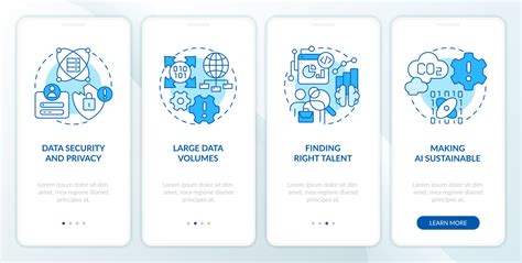 Data Science Challenges Blue Onboarding Mobile App Screen Development