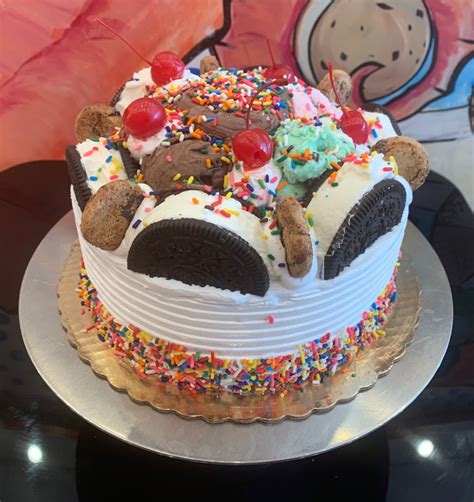 Ice Cream Sundae Birthday Cake