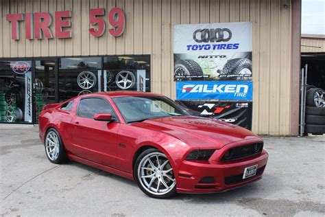 Ford Mustang Gt S197 Red Ferrada Fr2 Wheel Front
