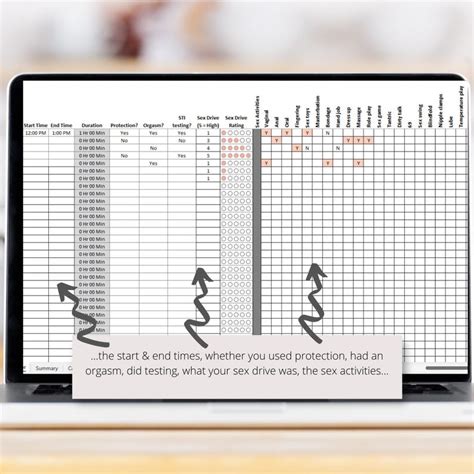 Sex Tracker Excel Spreadsheet Template Track Sex Safe Sex Tracker