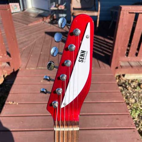 Eastwood Jeff Senn Model One Red Guitars Electric Solid Body Fanny