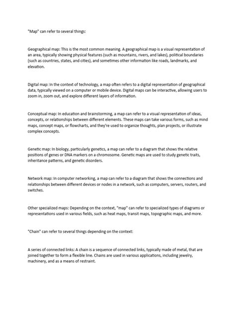 Chain Pdf Genetics Map