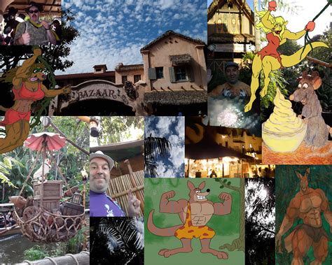 Adventureland Disneyland Furry Photo Collage By Animagusurreal On