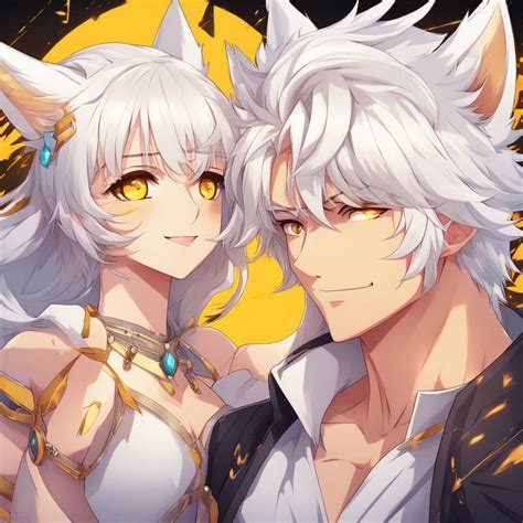 White Haired Fox Girl With Yellow Eyes And Muscula By Omniash Dnd On Deviantart