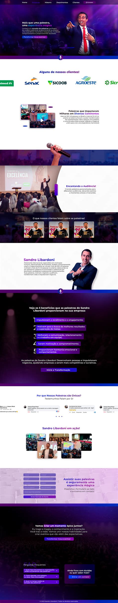 Página De Captura Sandro Libardoni Behance