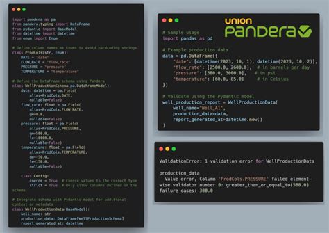 Dataframes Backend Frontend Pandera Pydantic Oscar Cortez
