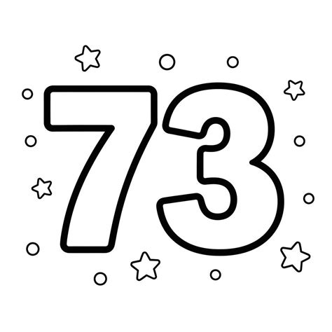 73 무료 색칠 도안 │ 숫자 73의 신나는 탐험 │ 아이들의 상상력을 키우는 시간