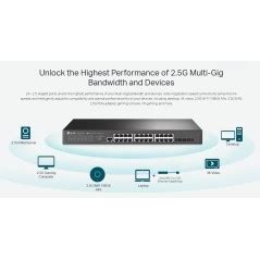 Tl Sg3428x M2 Tp Link Jetstream 24 Port 25g L2 Managed Switch
