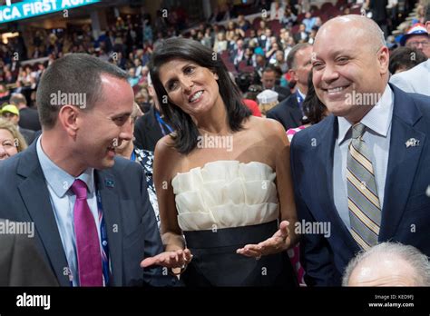 South Carolina Gov Nikki Haley Center With Her Husband Michael Haley