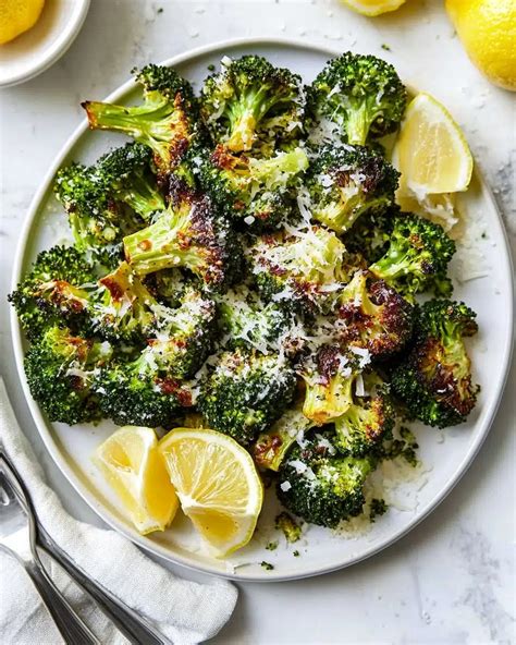 Garlic Parmesan Roasted Broccoli Veggie Lovers Delight