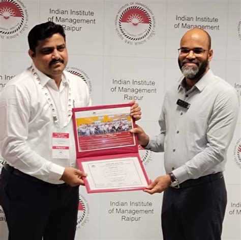 Received Executive Development Program In General Management Certification From Iim Raipur