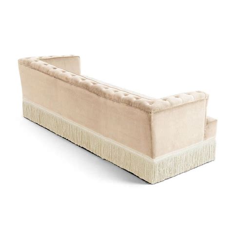 Mozart Light Blue Velvet Gold Sofa 335cm Avant Garde Furniture