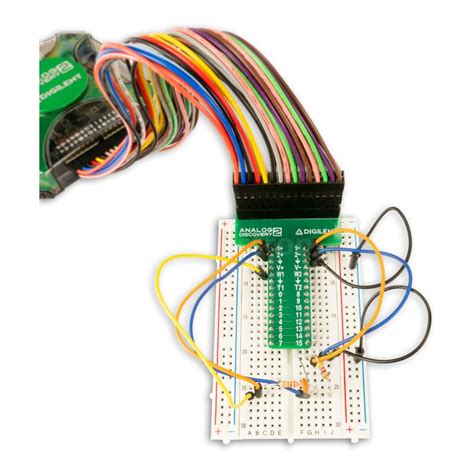 Digilent Breadboard Breakout With Ribbon Cable For Analog Discovery