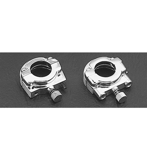 Custom Chrome Single Cable Throttle Clamp Fit For Harley Models 73 80