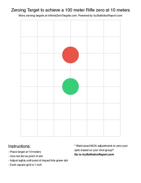 100 Meter Rifle Zeroing Target Shoot At 10 Meters